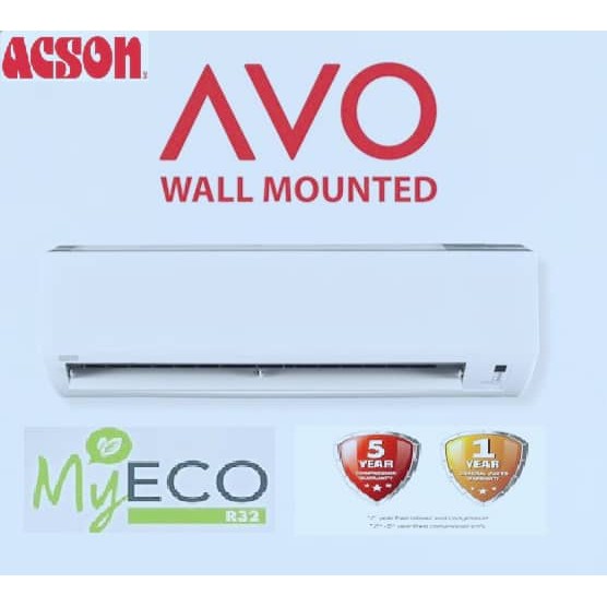 ACSON SINGLE SPLIT NON-INVERTER 1.0HP/1.5HP WALL MOUNTED AIR ...