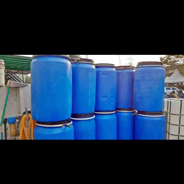 tong biru 200 liter terpakai | Shopee Malaysia