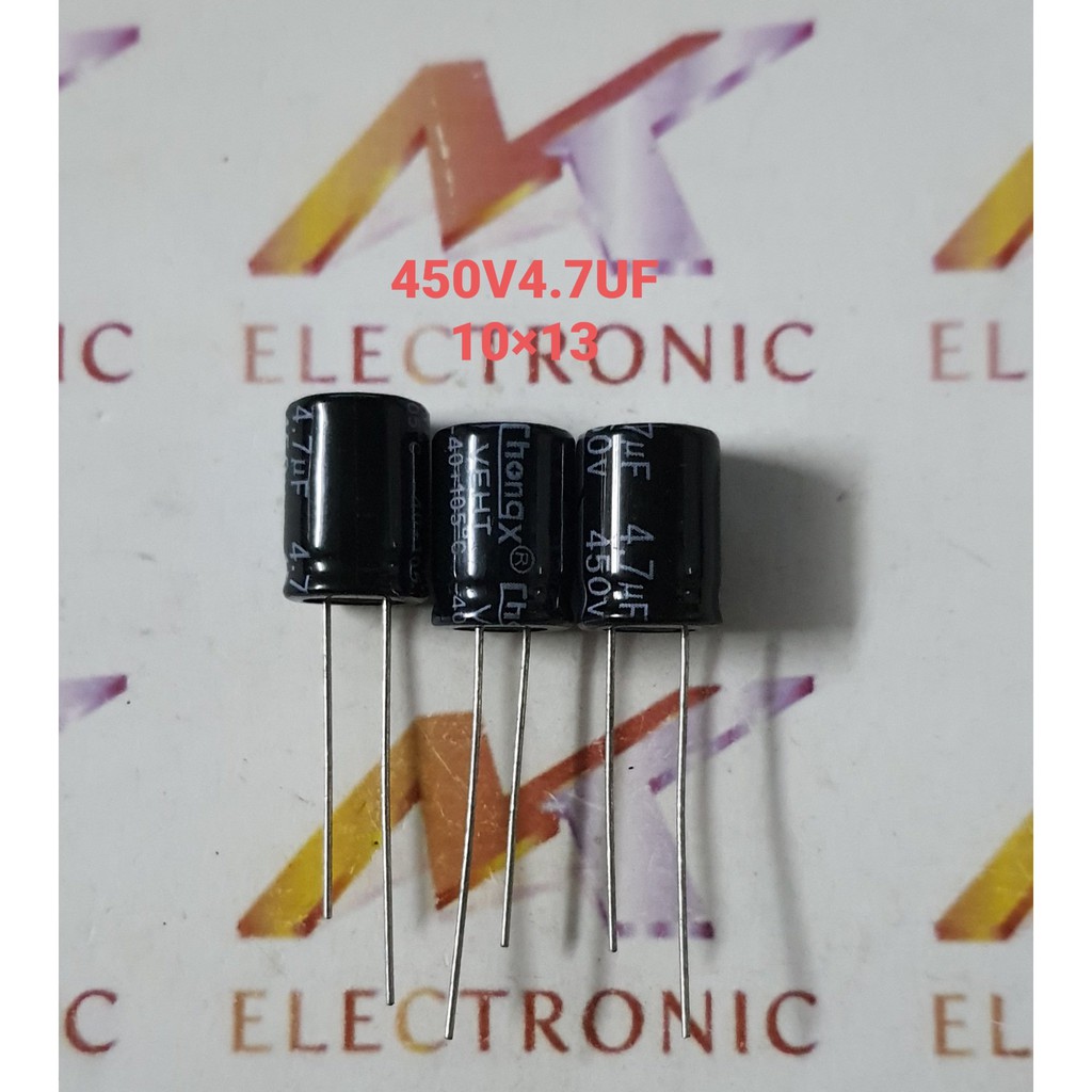 (Combo Of 10) Capacitor 450V4.7UF 4.7UF450V 4.7UF 450V size 10 x 13MM | Shopee Malaysia