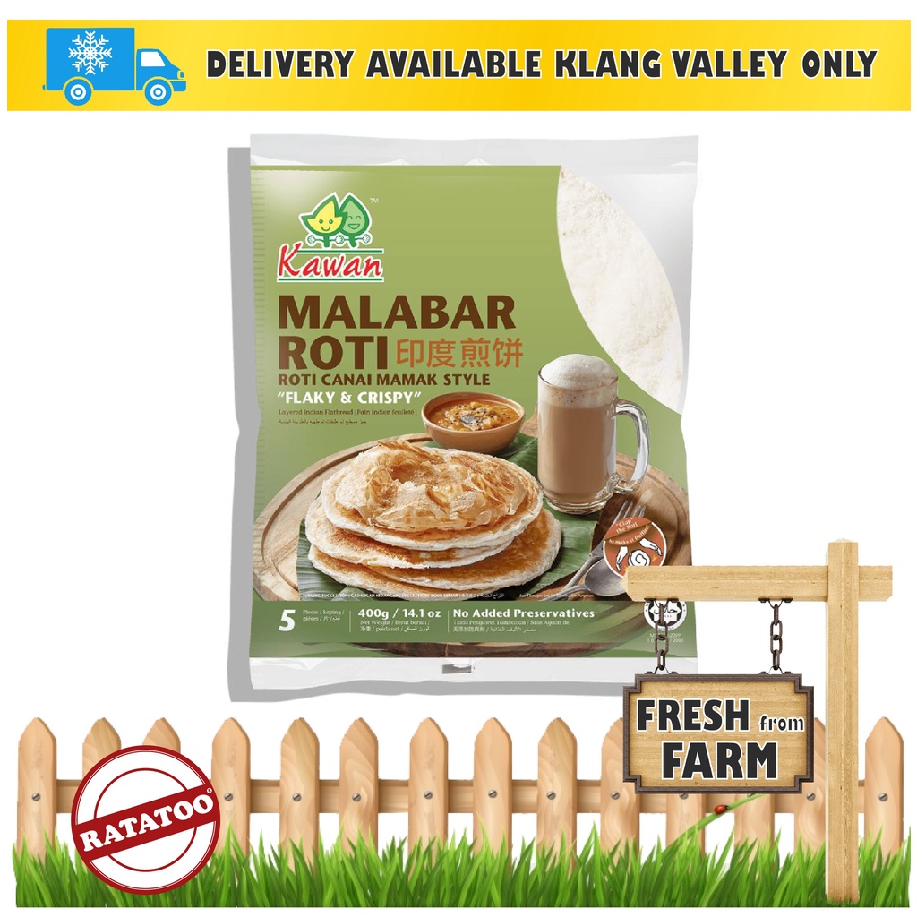 [SALE] BREAD Kawan Malabar Roti (5 pcs - 400g) Roti Canai Paratha ...