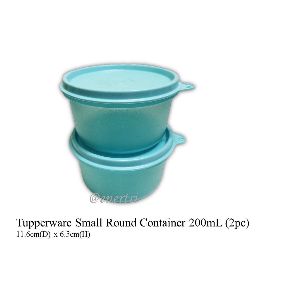 Tupperware Small Round Container 200mL (2pc) | Shopee Malaysia