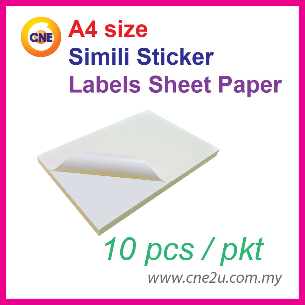 Sticker Fasson Simili Sticker 10Pcs A4 Label / Self-Adhesive FASSON ...
