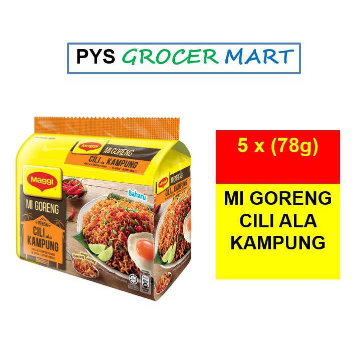 MAGGI Mi Goreng Cili ala Kampung (78g x 5 Packs) | Shopee Malaysia