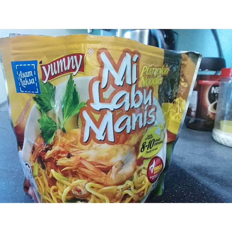 Mee sayuran ( mee labu manis ) Mi sihat [ Mi instant ] Mee sayur ...