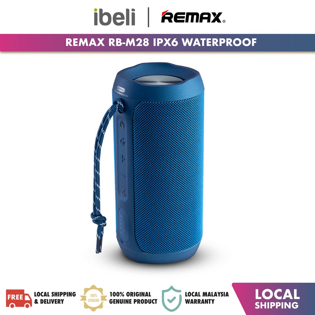 Remax RB-M28 Pro Portable IPX6 Waterproof Wireless Speaker | Shopee Malaysia