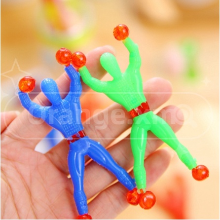 【ready stock】Superman Funny Toys Sticky Stretchy Kids Elastic Climbing ...