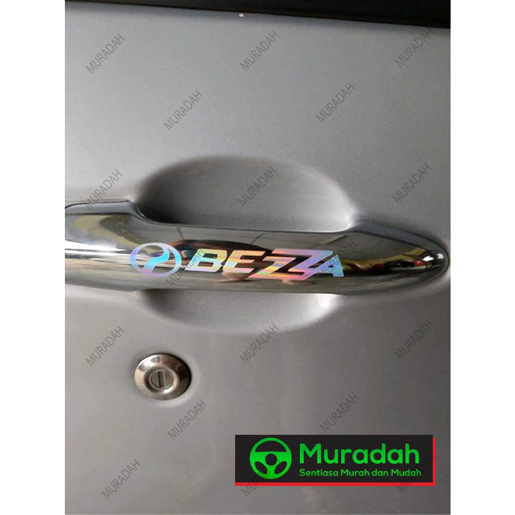 [READYSTOCK] Limited High Grade BEZZA Laser Rainbow Handle Sticker 1Set ...