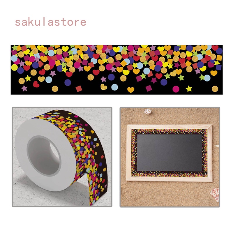 1 Roll Colorful Border Trim for Classroom Bulletin Board Border ...