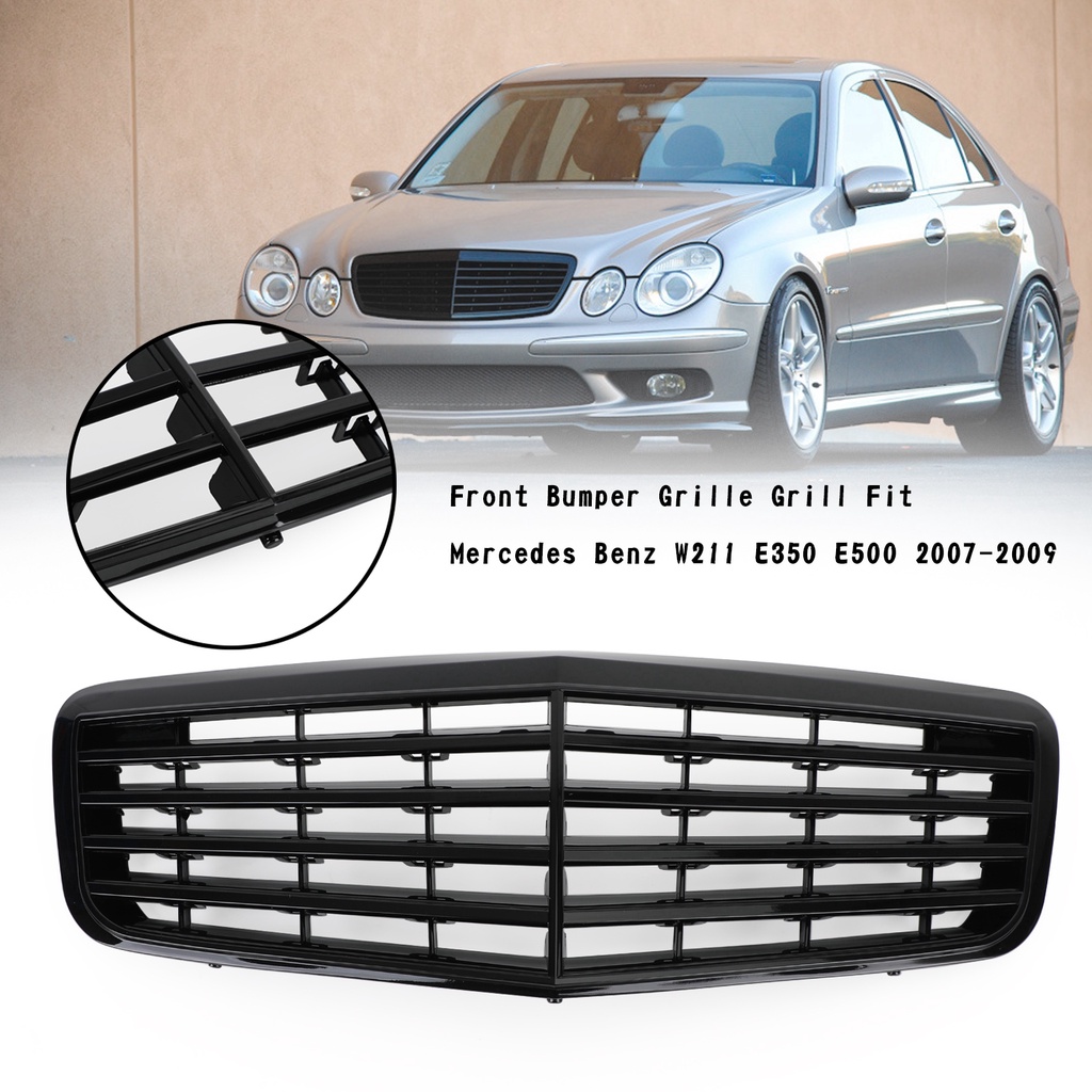 Mercedes Benz W211 E280 E320 E350 500 2007-2009 AMG Grill Bumper ...