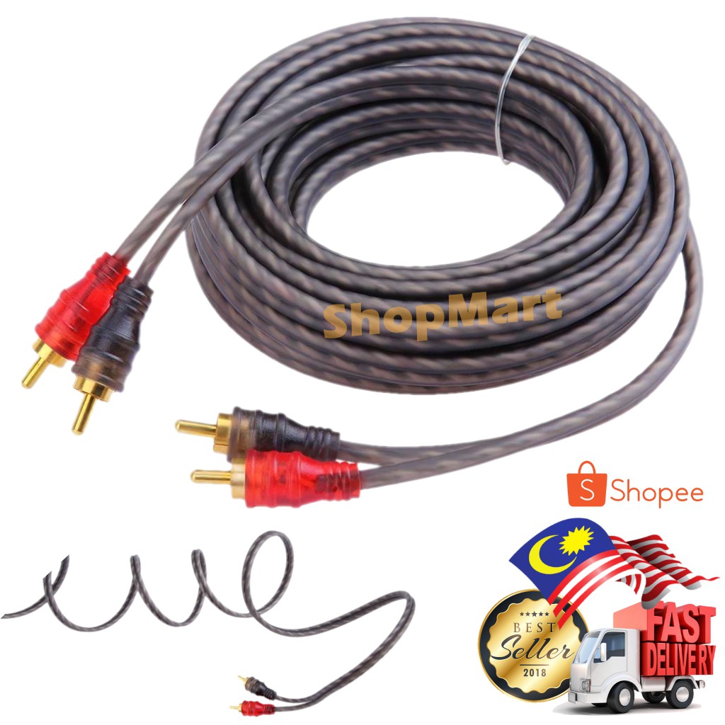 Car Audio RCA Cable Rca Cable Ampliflier Rca Cable 5meter 2meter 0 ...