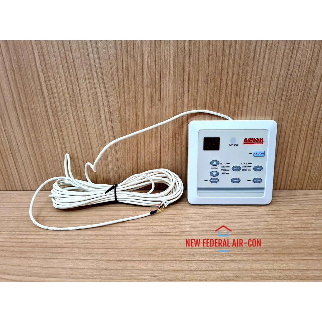 (100% ORIGINAL) ACSON/DAIKIN/YORK SLM WIRED CONTROLLER CARRY WITH WIRE - SLM3(7M)/SLM 3/SLM03 ...