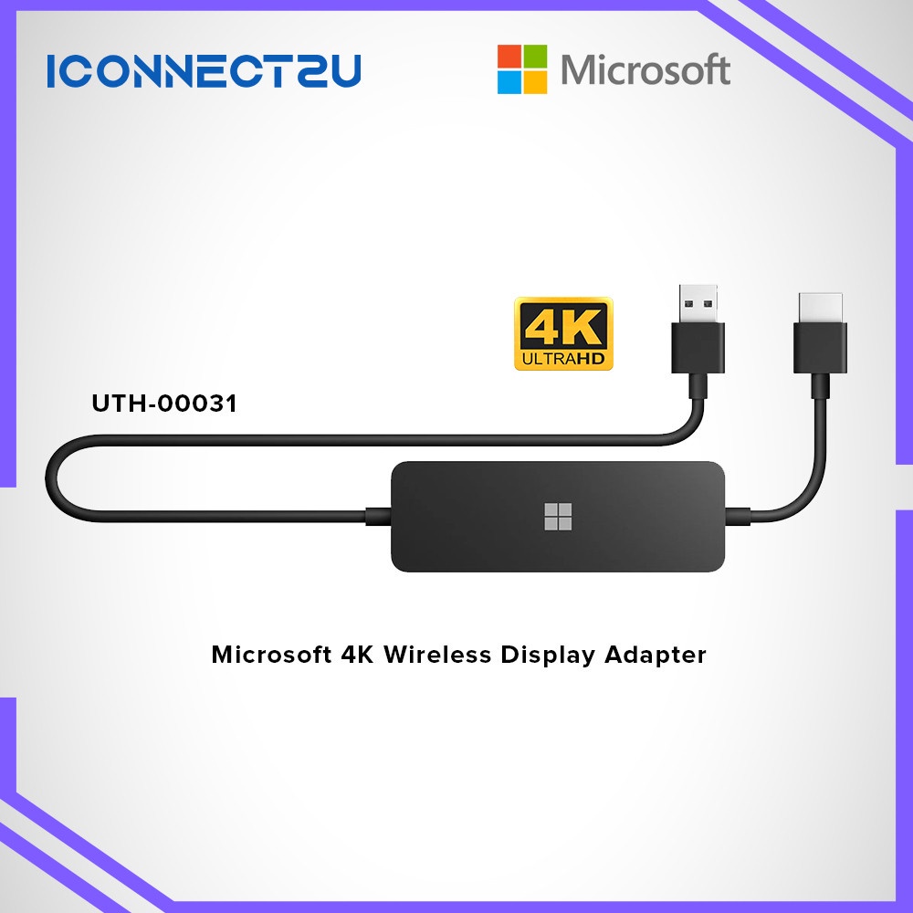 Microsoft 4K Wireless Display Adapter - UTH-00031 | Shopee Malaysia
