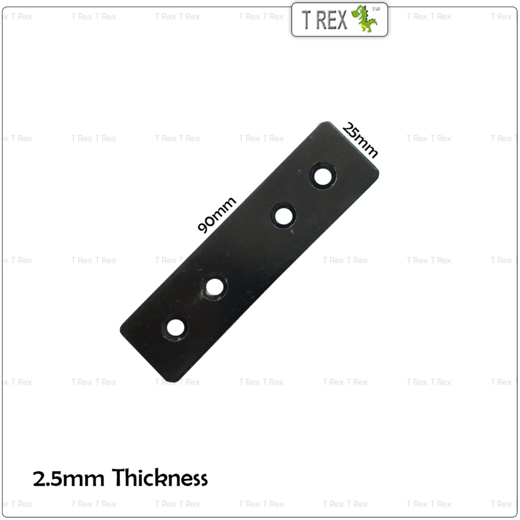 Y&Y Eco Furniture Epoxy Black Flat Joint Bracket Brace / Flat Plate ...