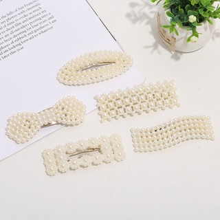 CHESTNUT'S STORE Korean Style Simple Cute Pearl Hairclips Hair Clip ...