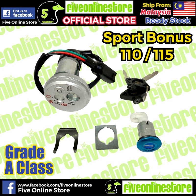 SYM Sport Bonus 110 / 110SR / 115 Original Main Switch & Seat Lock Key ...