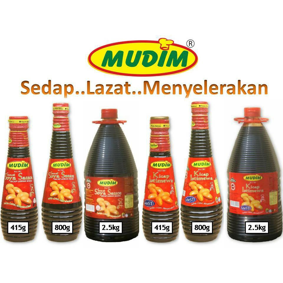 Kicap Mudim (415gram / 800gram / 2.5kg) - Halal Certified - Kicap ...