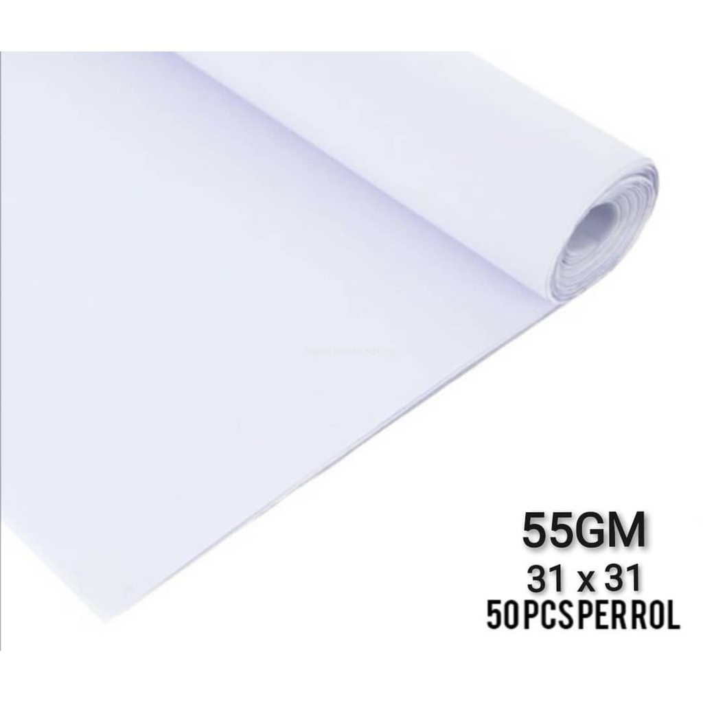 31 x 31 Multipurpose White Mahjong / Majong / DIY Flip Chart Paper 31 x ...