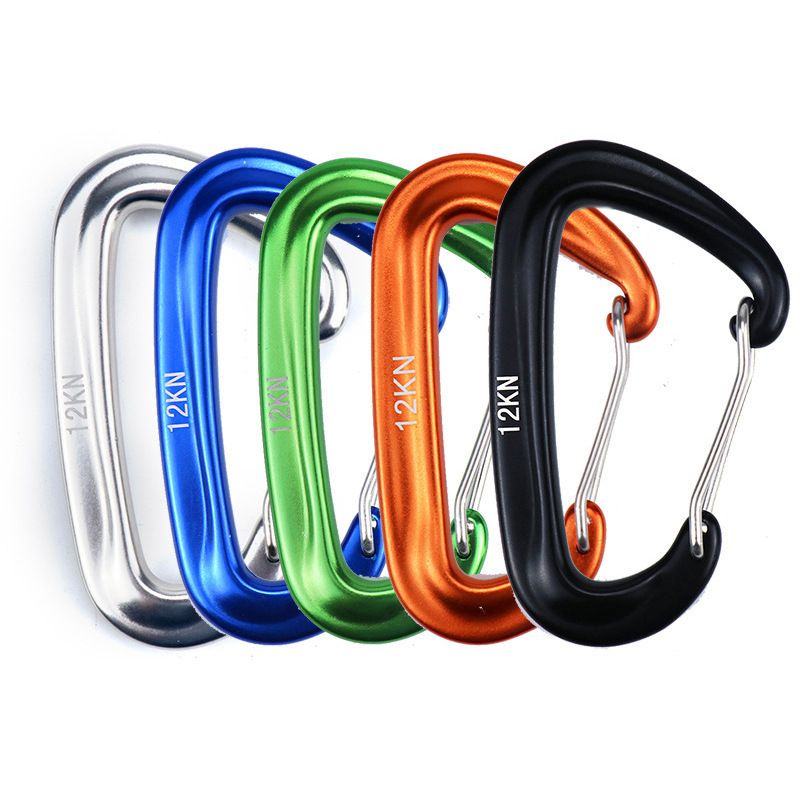High Strength Aluminium T Fly D Carabiner With Stainless Steel Spring ...