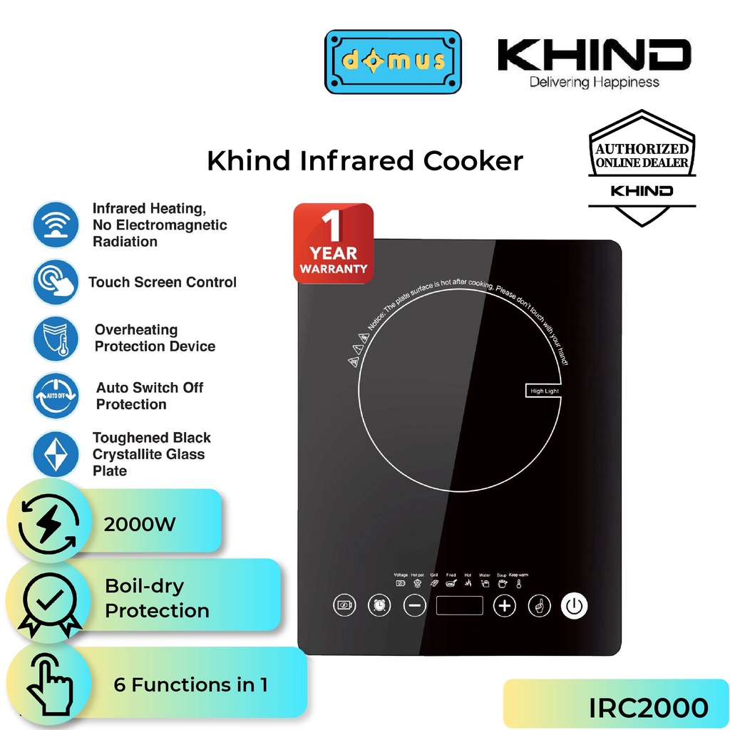 Khind Infrared Cooker (2000w) IRC2000 | Shopee Malaysia