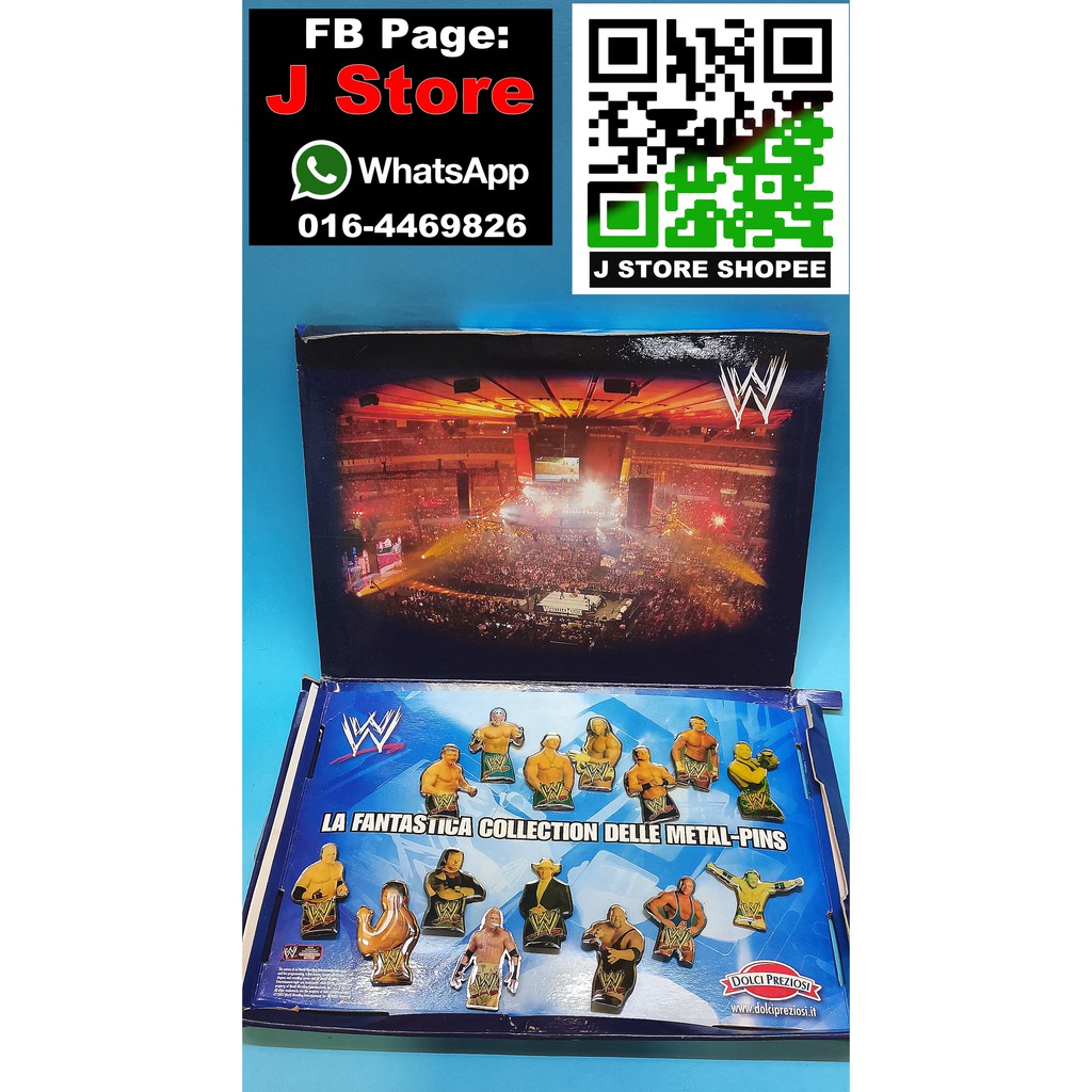 WWE metal pin set ( J Store ) | Shopee Malaysia