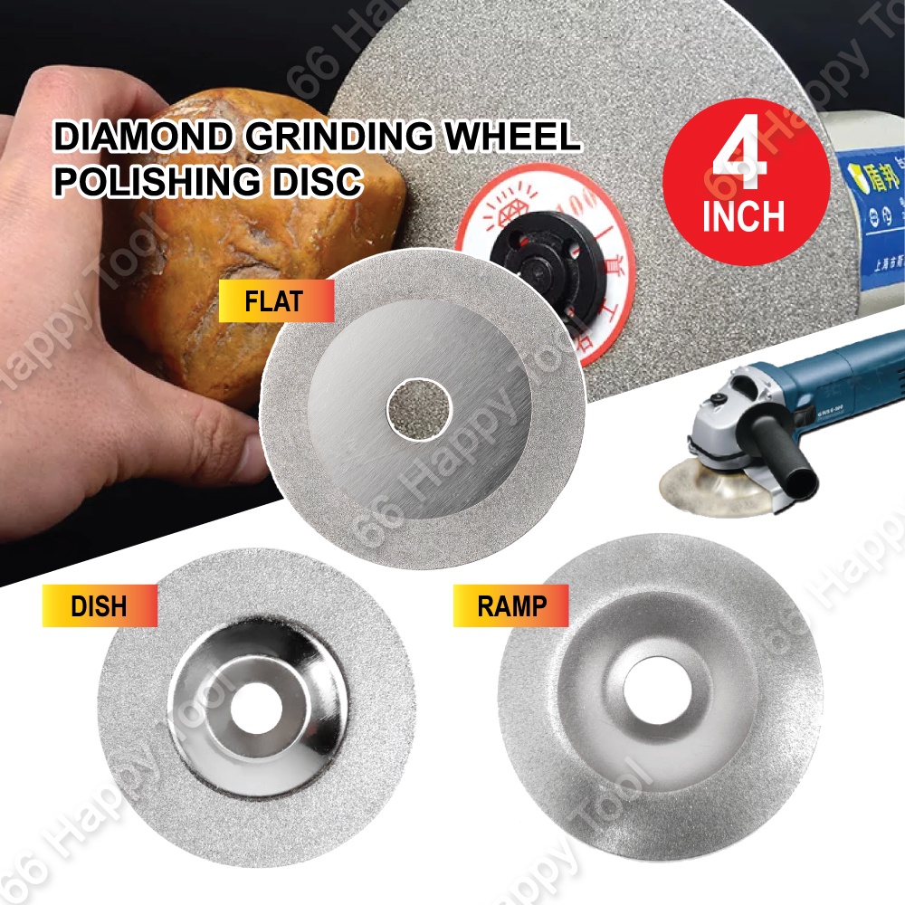 4inch Diamond Grinding Wheel Flat/Dish/Ramp 100mm Polishing Disc ...