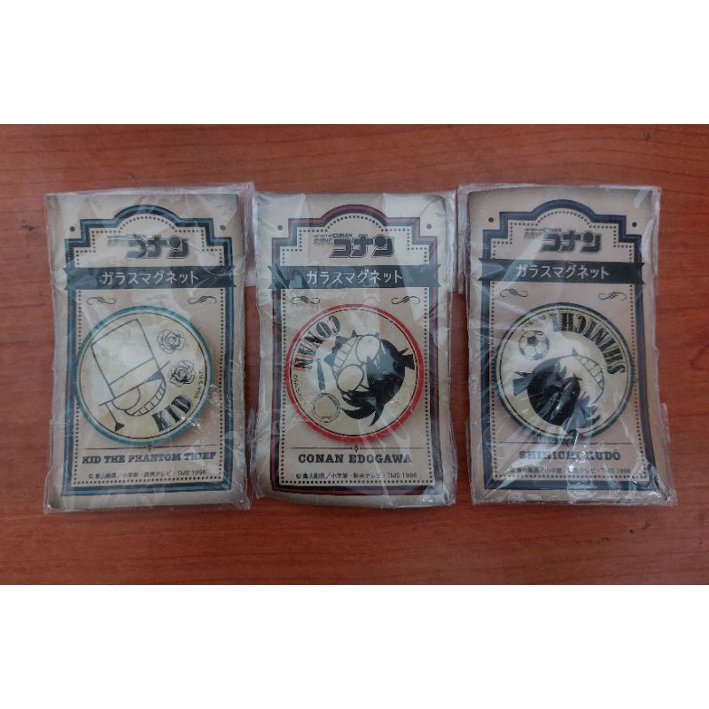 [Official] Detective Conan Glass Magnet Kaito Kid Kudo Shinichi 名侦探柯南 ...