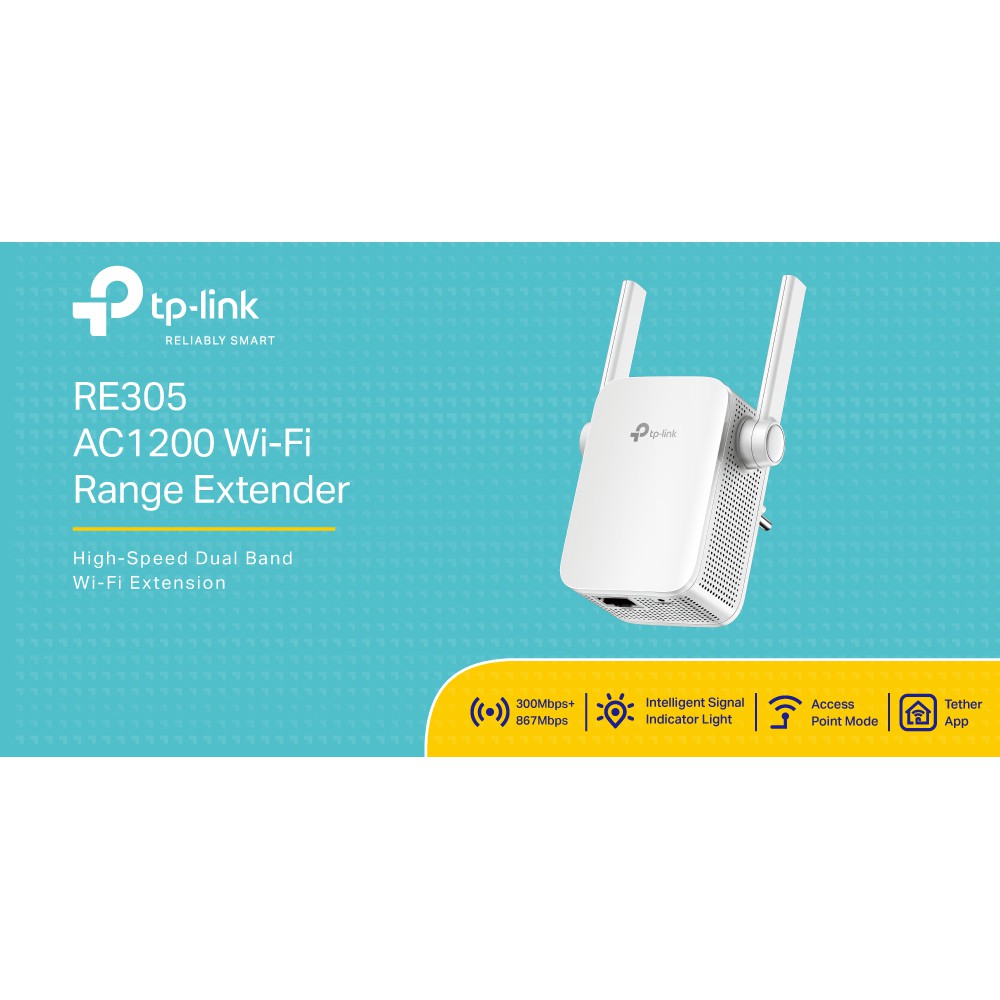 TP-LINK RE505X AX1500 /RE450 AC1750 /RE305 AC1200 Daul Band 2.4GHz ...