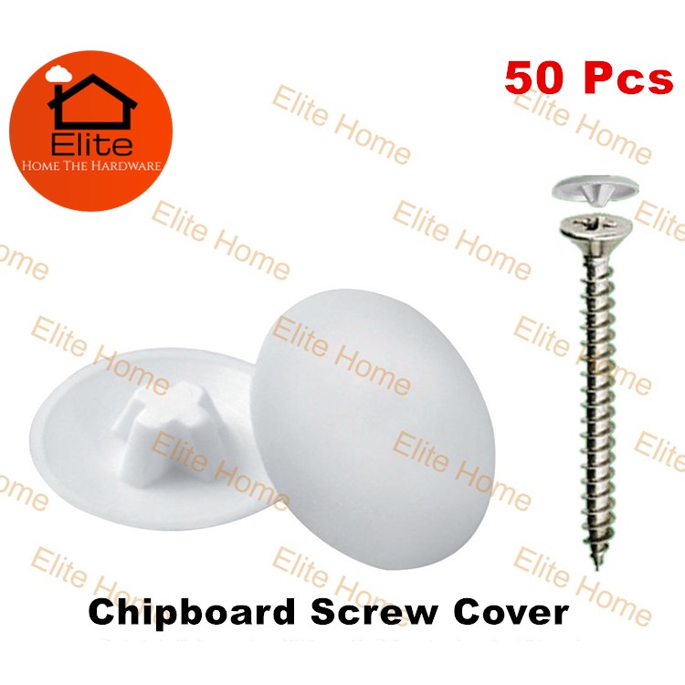 🔥BEST SELLER🔥【EliteHome】(50 Pcs) Chipboard Screw Capping PVC Screw ...
