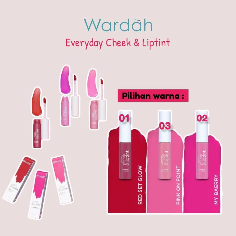 Wardah Liptint Everyday Cheek and Lip Tint | Shopee Malaysia