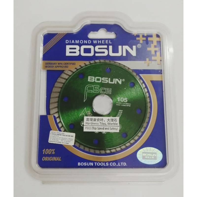 ORIGINAL BOSUN F5TCE Cutting Disc Diamond Angle Grinder Cutting Wheel ...