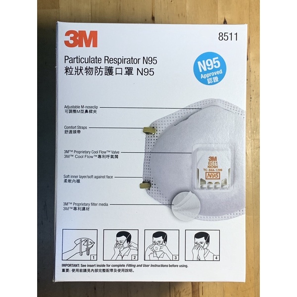3M Mask N95 8511 , 10pcs per box | Shopee Malaysia