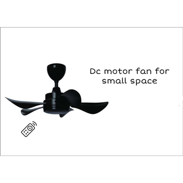 Sapphire mini ceiling fan 32” FM369 DC motor with remote control ...