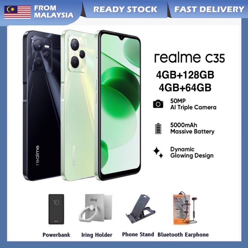 realme C35 Smartphone 4GB RAM + 64GB ROM 128GB ROM | 50MP AI Triple ...