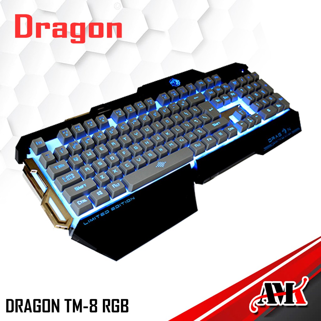 Dragon Tm-8 Gaming Keyboard / External Keyboard / Dragon Gaming ...