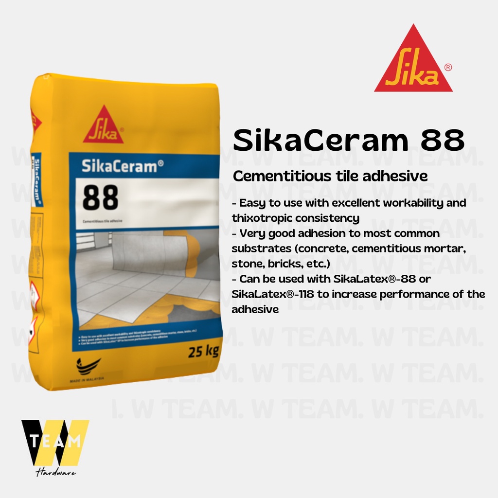 [Sika Ceram 88] Porcelain Tiles Cement Adhesive | Shopee Malaysia