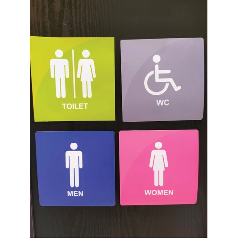 Toilet Sign/ Tandas Sign/厕所间 | Shopee Malaysia