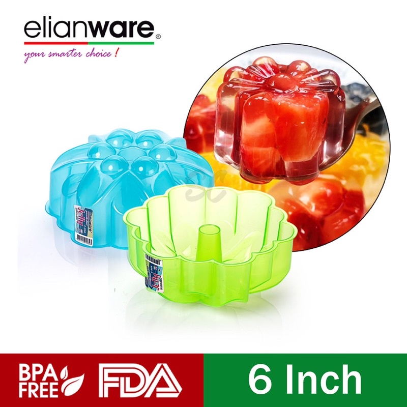 Elianware 6 Inch Flower Jelly Cake Mould Acuan Kuih Pudding Agar Agar Mould (1PC) | Shopee Malaysia