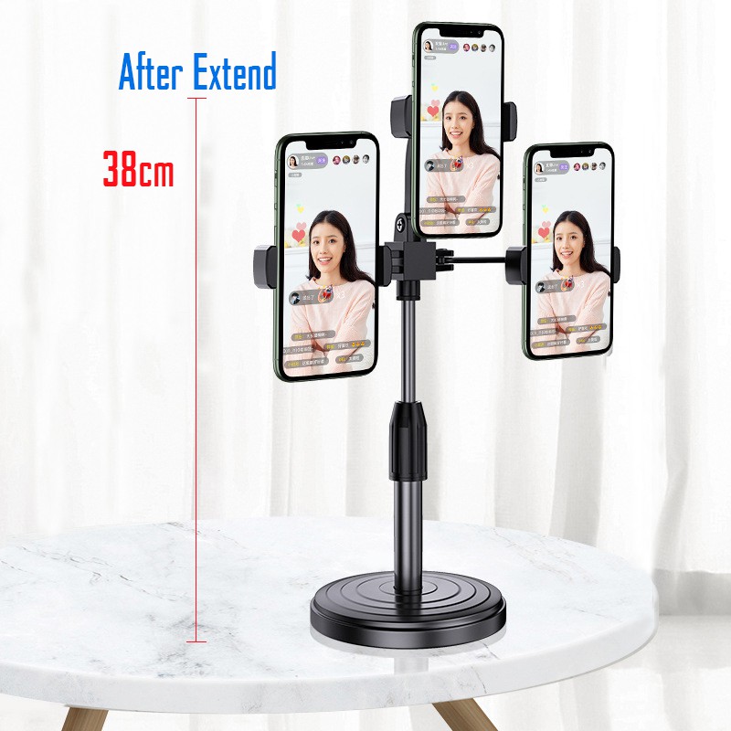 Phone Bracket Stand Three Mobile Bracket Desktop Stand Black Color ...