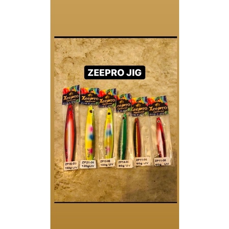 Jig ZEEPRO (60g/80g/100g/120g/150g) | Shopee Malaysia