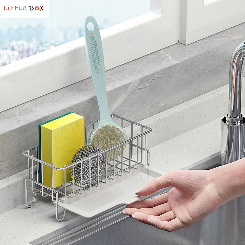 Littlebox 304 manual Drain Basket stainless steel sponge rack kitchen ...