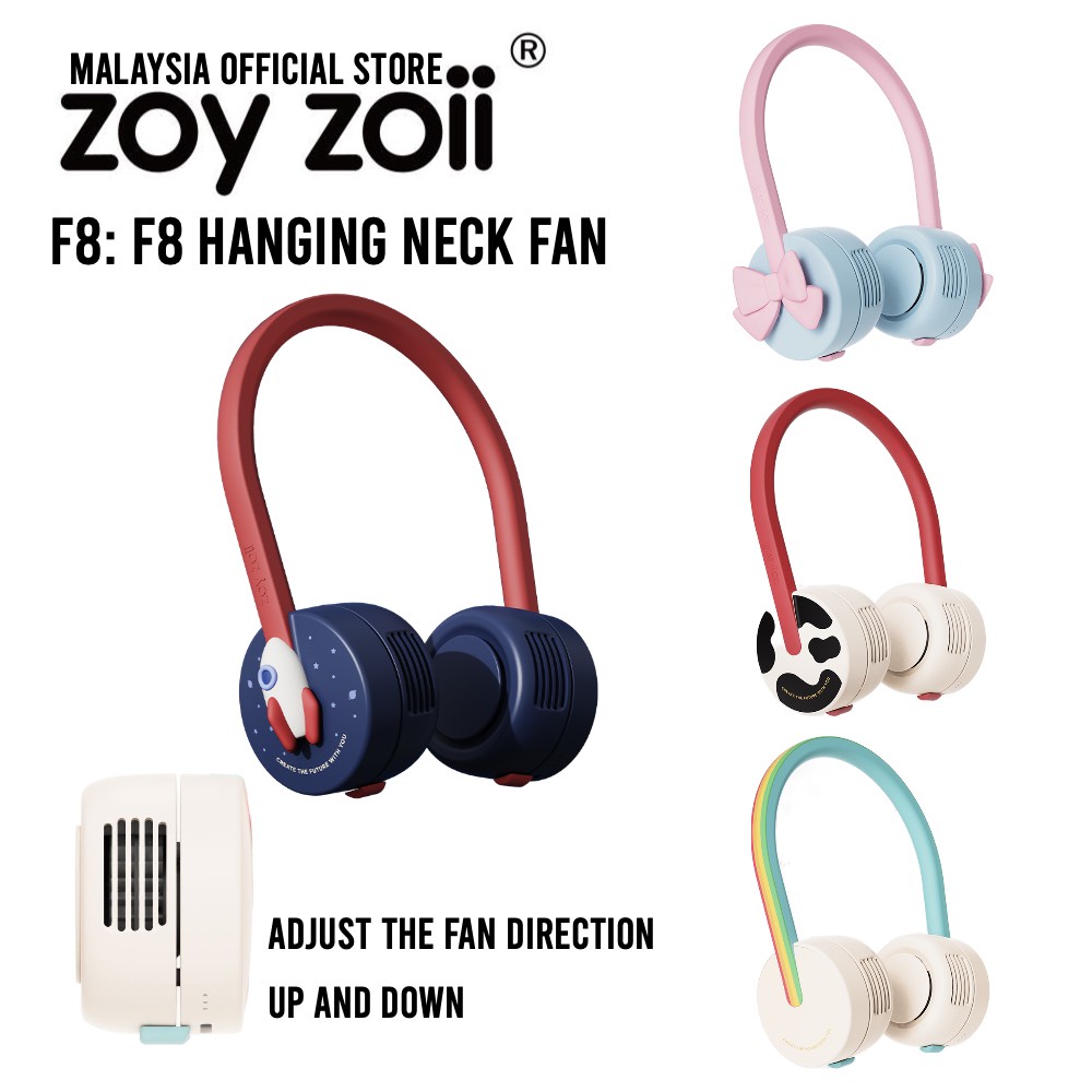zoyzoii Children Gift Hanging Neck Band Small Fan USB Charging Rechargeable | Shopee Malaysia