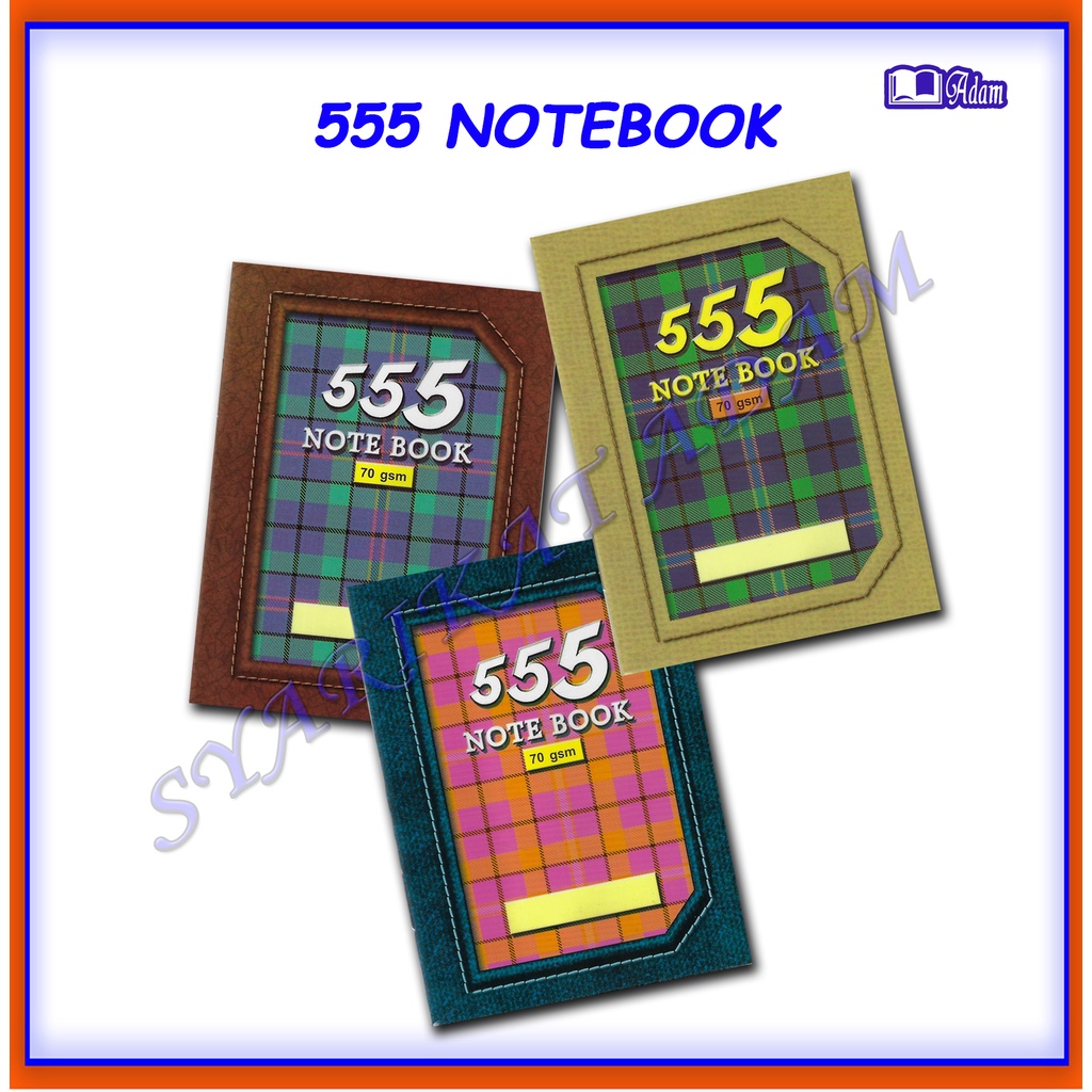 [ADM] CAPTAIN 555 NOTE BOOK | Shopee Malaysia