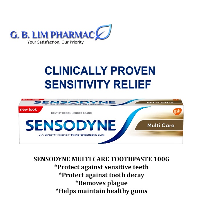 SENSODYNE MULTICARE TOOTHPASTE100G (EXP: 31-DEC-2025 ) | Shopee Malaysia
