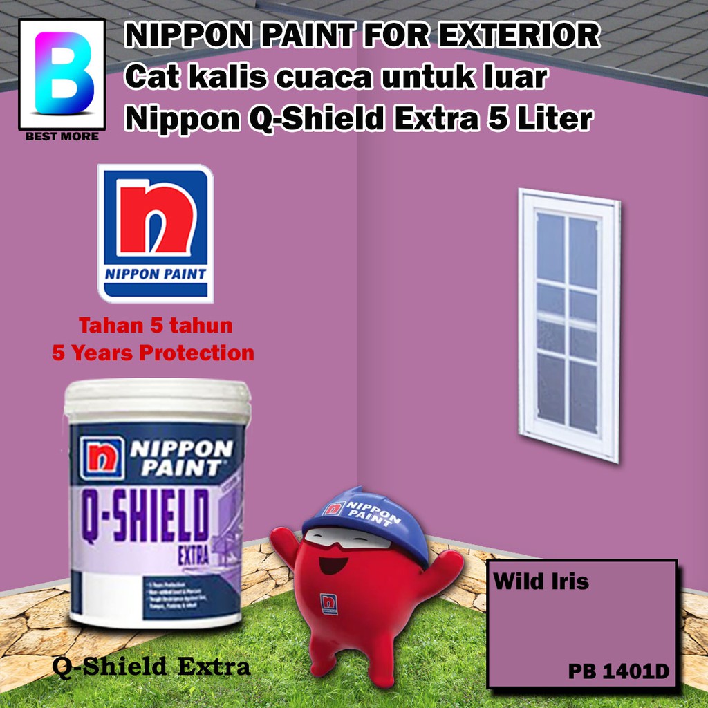 Nippon Paint Q-Shield Extra Exterior Collection 5 Liter | Shopee Malaysia