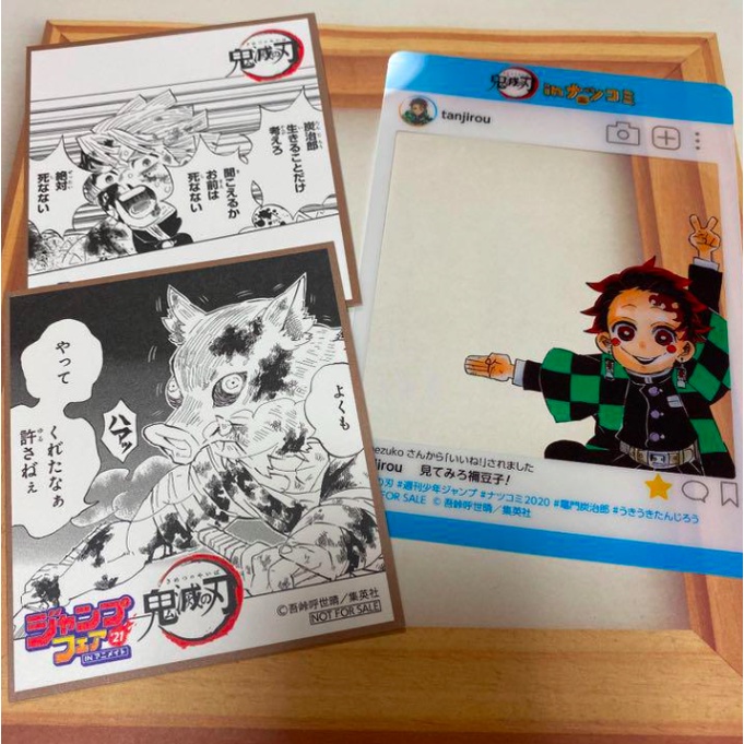 [Ready Stock/现货] Kimetsu no Yaiba Zenitsu & Inosuke Mini Shikishi ...