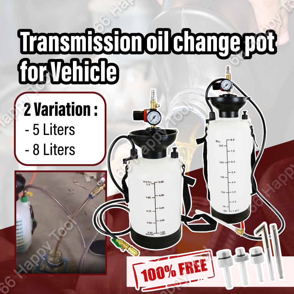 5L / 8L Pneumatic Gearbox Transmission Oil Changer Pump Lubricator Oil ...