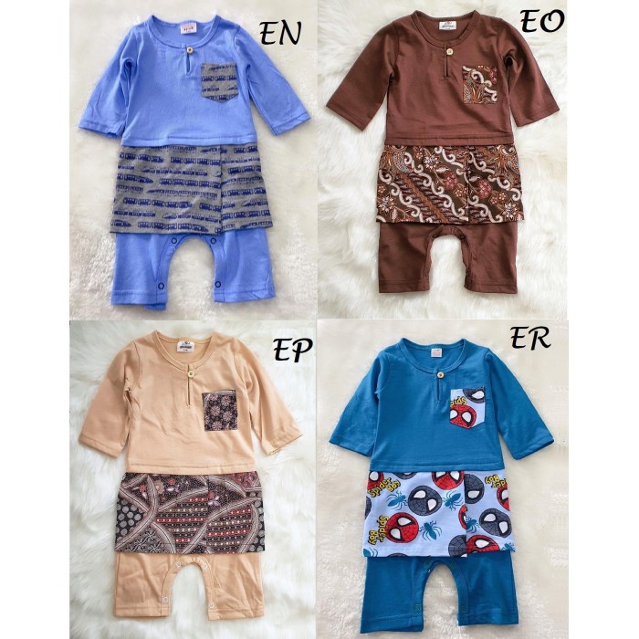 Hari Raya Baju Melayu Jumper romper Cotton Baby Boy Budak Kanak-kanak ...