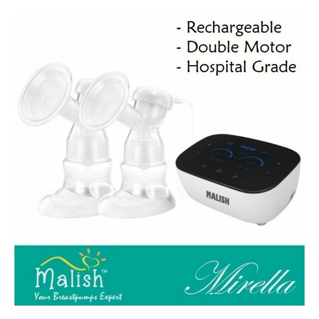 Malish Mirella Heavy Duty Rechargeable Double Electric Breastpump ( 2 ...