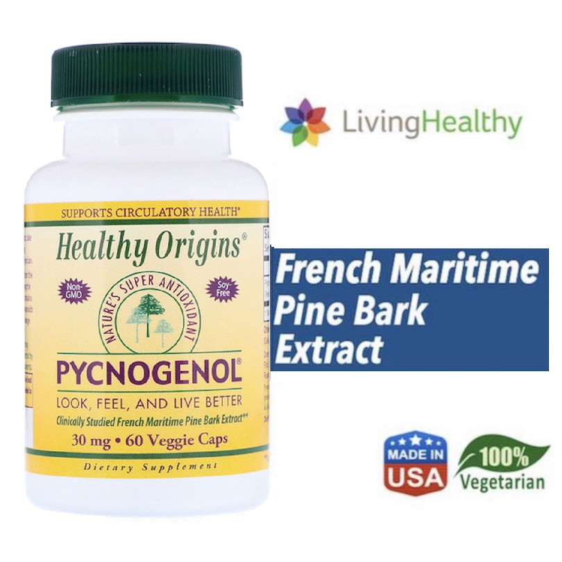 Ready Stocks, Pycnogenol 30mg, 60 Vcaps, 100% Vegetarian (Diabetes ...