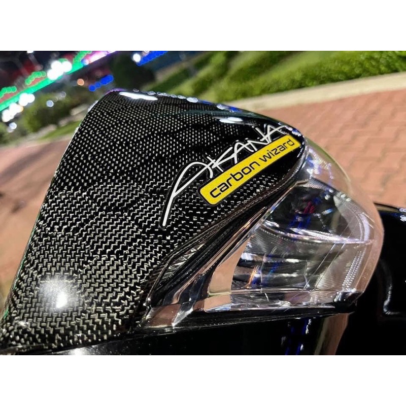 Takana carbon wizard Logo with 3m reflective glue and background ...